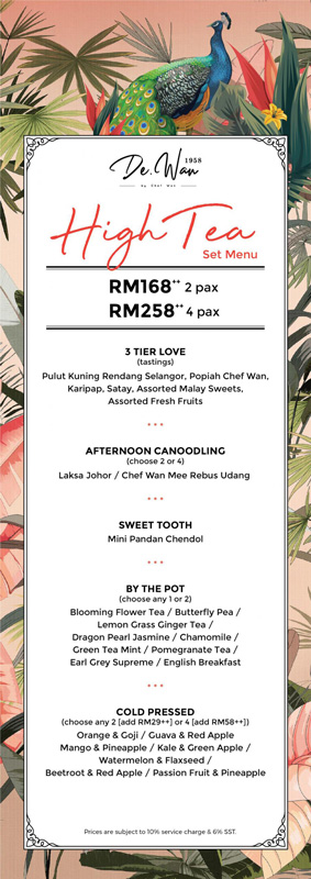 De.Wan 1958 by Chef Wan - Bangi Resort Hotel